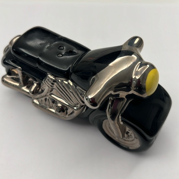 Clay Art | Kitchen | Motorcycle Salt Shaker Clay Art Black And Silver ...